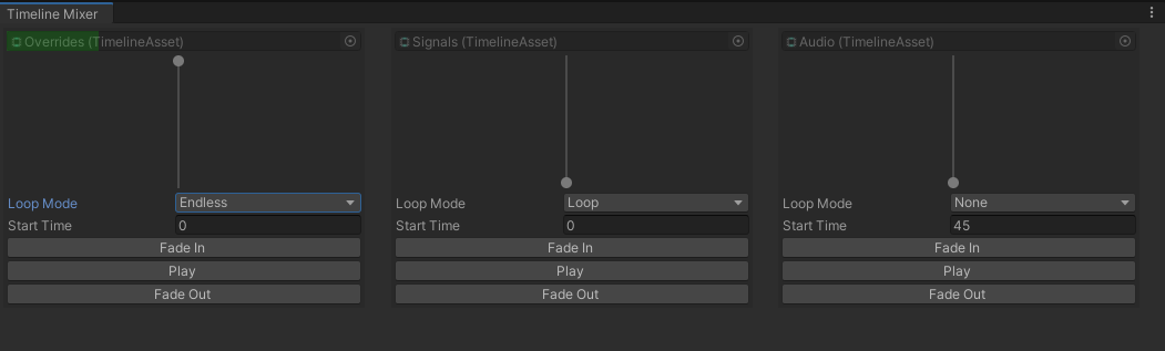 Timeline Mixer Documentation: Timeline Mixer Window